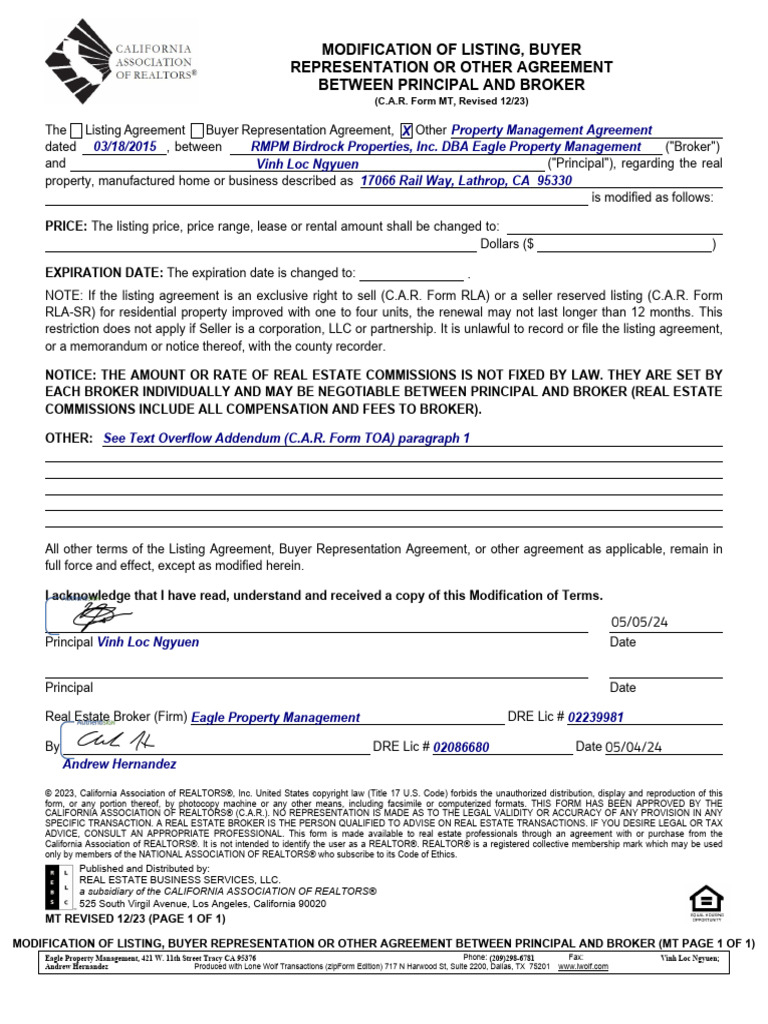 Eagle Property ManagementVinh Loc Ngyuen | PDF | Property Law | Private Law