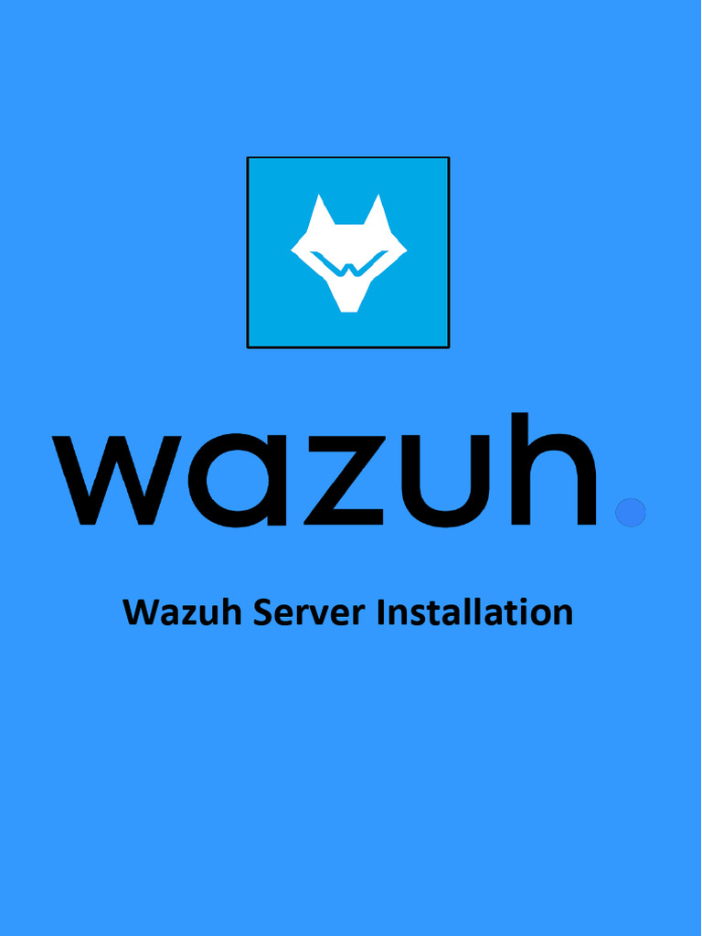 Wazuh Server Installation | PDF | Virtualization | Virtual Machine