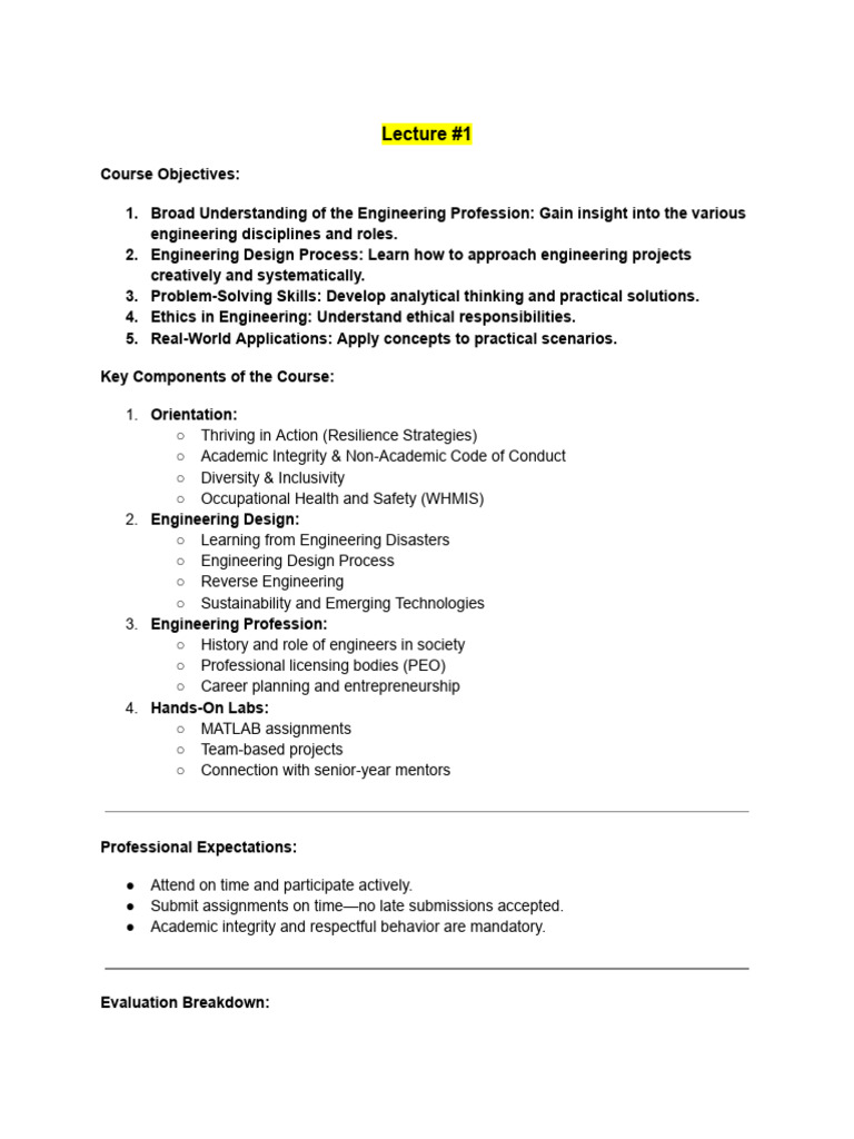 TMU Engineering Course Overview | PDF | Biomedical Engineering | Engineering