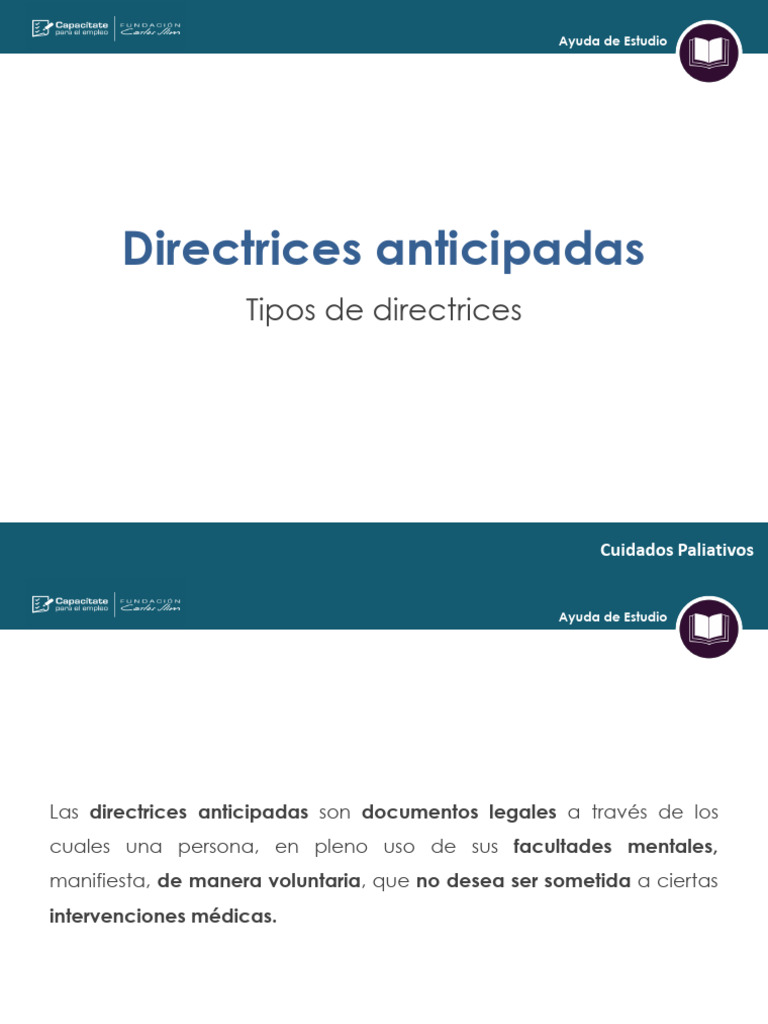 Directrices Anticipadas Médicas | PDF | Medicina CLINICA | Cuidado de ...