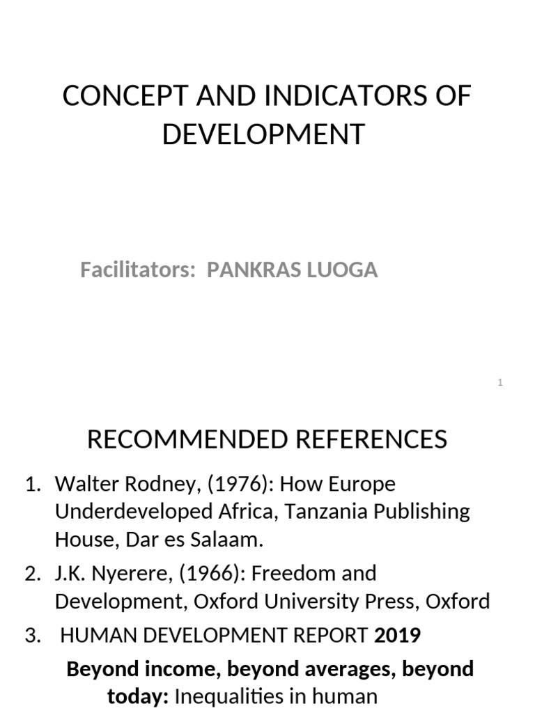 2. CONCEPTS OF DEVELOPMENT Oct 2022 | PDF | Economies