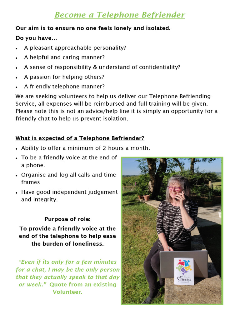 Volunteer as a Phone Befriender | PDF