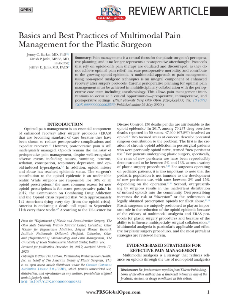 basics_and_best_practices_of_multimodal_pain.34 | PDF | Analgesic | Opioid