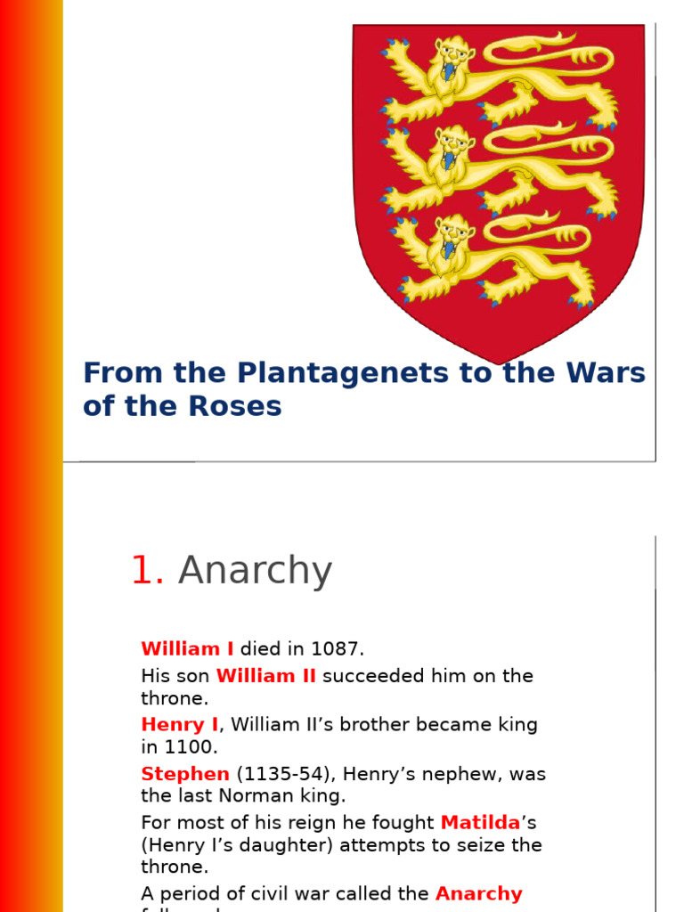 01 08 From Plantagenets To Wars of The Roses | PDF | Wars Of The Roses ...