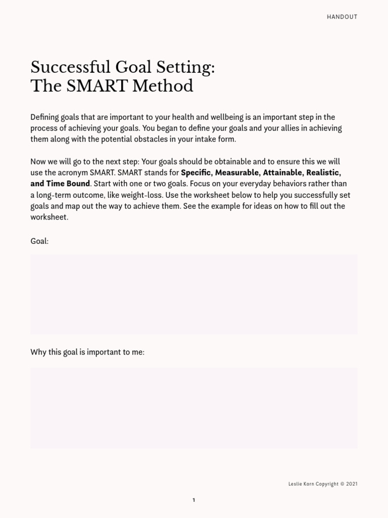 successful-goal-setting-smart-method | PDF successful-goal-setting-smart-method | PDF