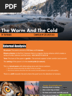 The Warm and The Cold Analysis | PDF