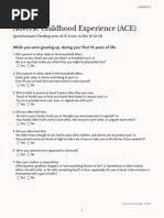 Pediatric ACEs Screening Guide | PDF | Caregiver | Mental Disorder