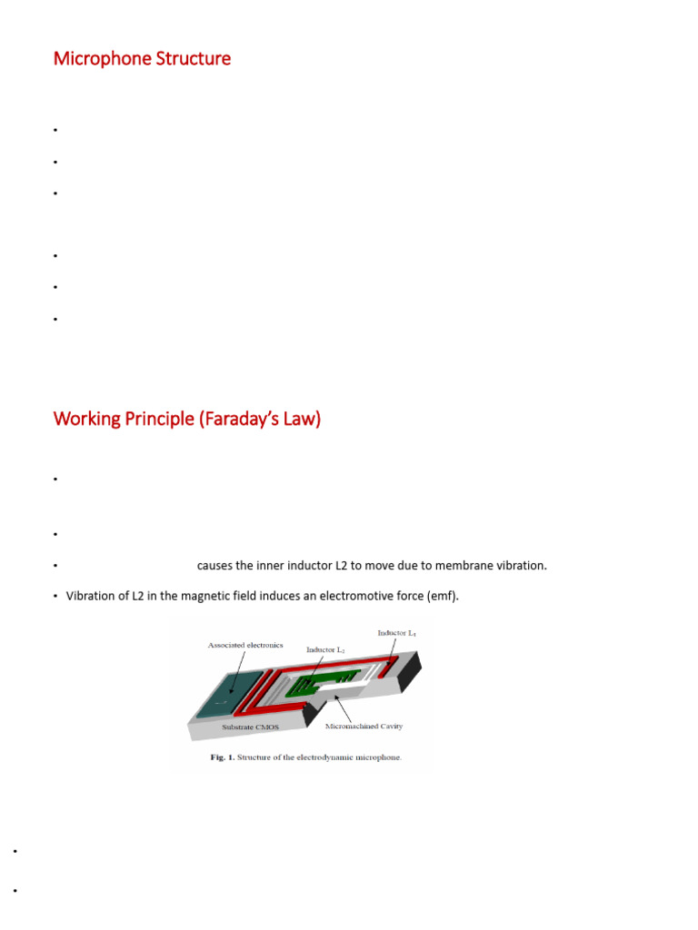 Microphone Structure and Functionality | PDF | Inductor | Microphone