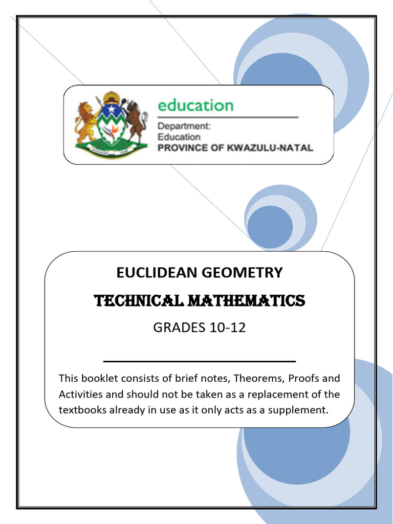Euclidean Geometry Final 1 | PDF | Circle | Perpendicular