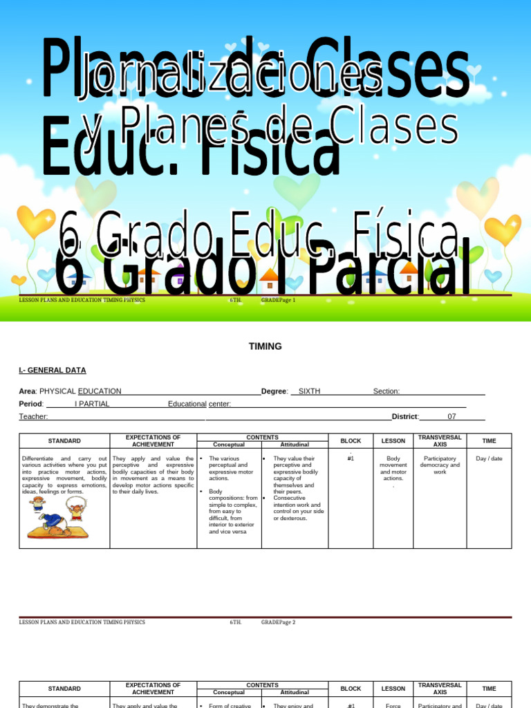 Lesson Plan 6th Grade Physical Education | PDF | Lesson Plan | Cognition