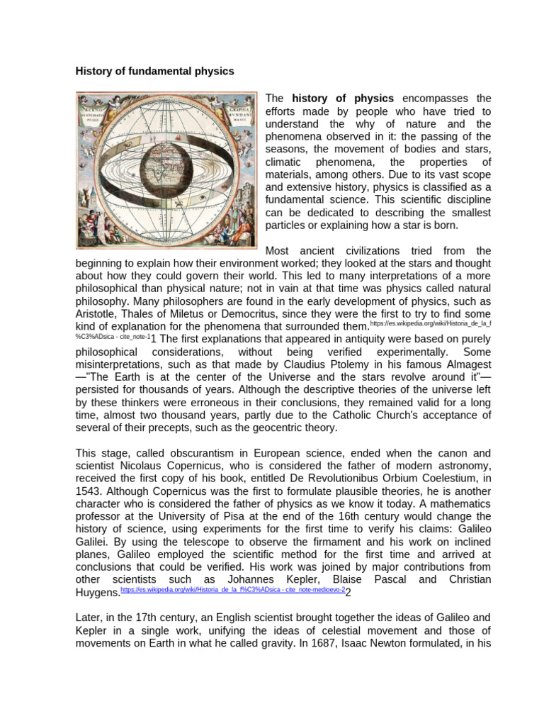 Evolution of Fundamental Physics | PDF | Physics | Theory Of Relativity