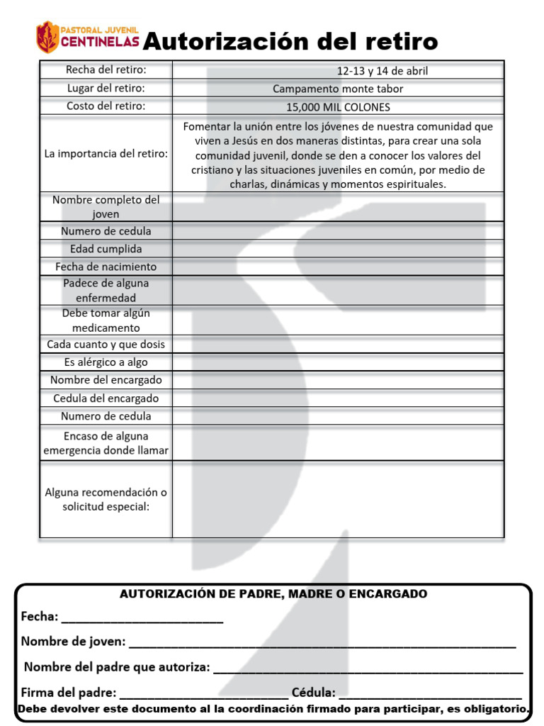 Permisos Retiro | PDF