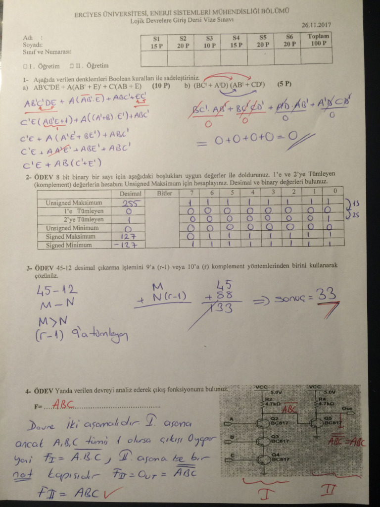 ESM - LojikDevreGiris - Vize - 2017-2018 (CA) | PDF