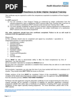 CREST 2024 Specialty Training Form | PDF | Health Care | Signature