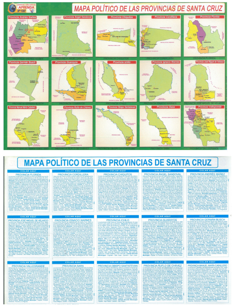 Mapa Politico de Provincias de Santa Cruz | PDF