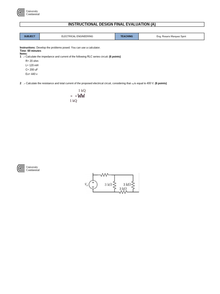 Electrical Engineering Exam | PDF