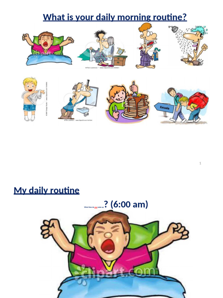 My Daily Routine | PDF | Semantic Units | Languages