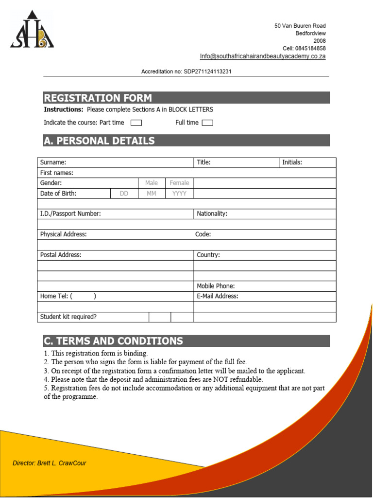 Registration Form (2) | PDF | Identity Document