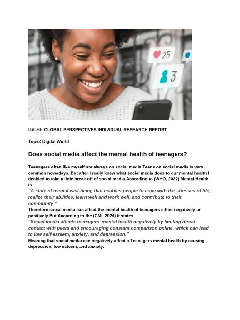 IGCSE GLOBAL PERSPECTIVES INDIVIDUAL RESEARCH REPORT (1) | PDF