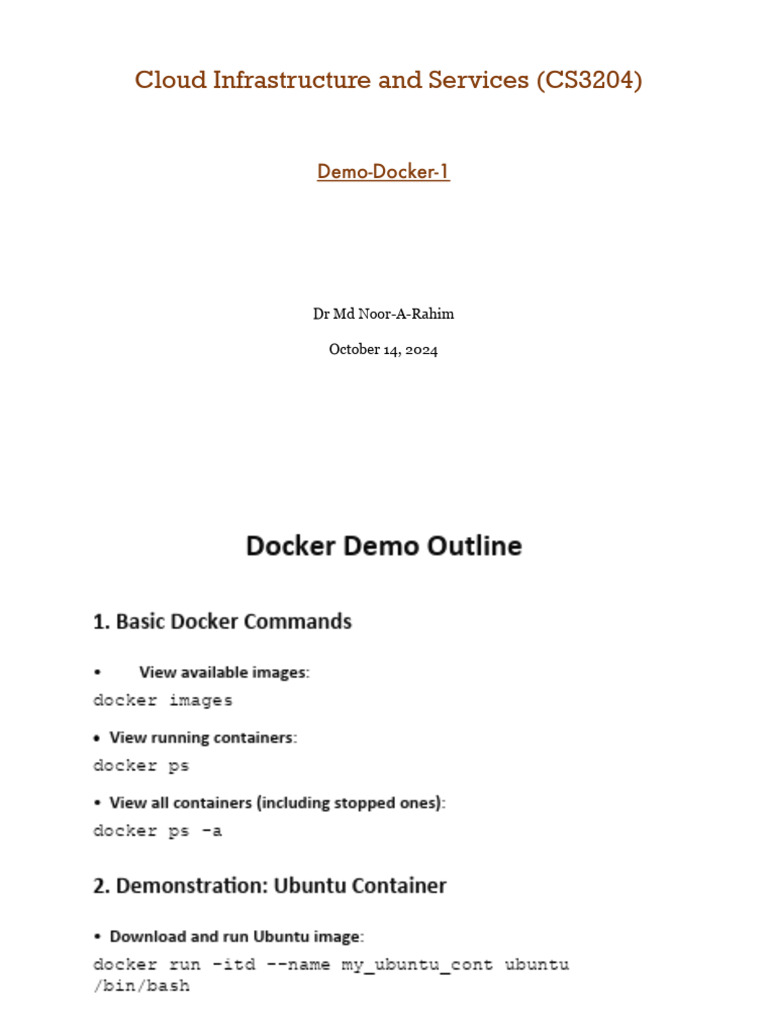 Demo Docker | PDF | System Software | Software