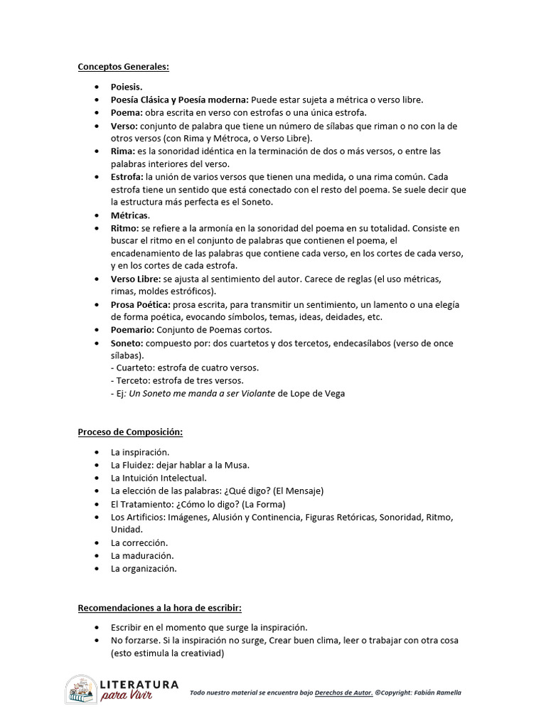 Módulo 2 - Apunte Complementario | PDF | Poesía | Sonetos