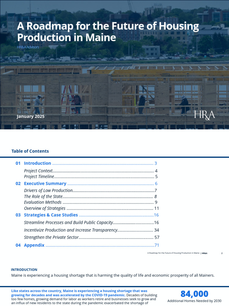 Maine's Housing Production Plan | PDF | Employee Retention | Incentive