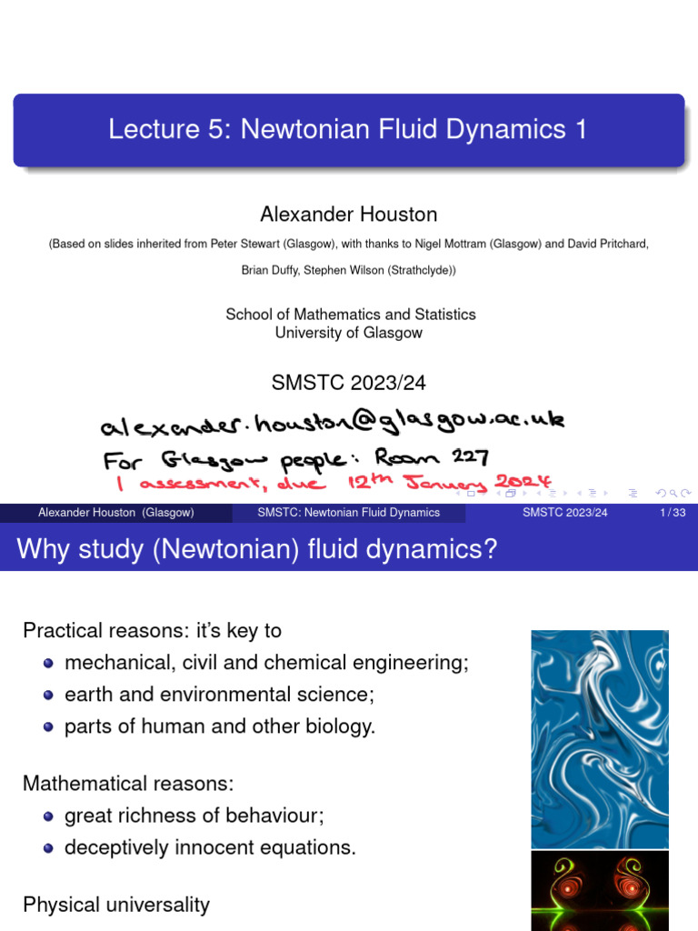 s-m-s-t-c--fluid--dynamics-2023--lecture-1--slides--annotated | PDF | Fluid Dynamics | Fluid ...