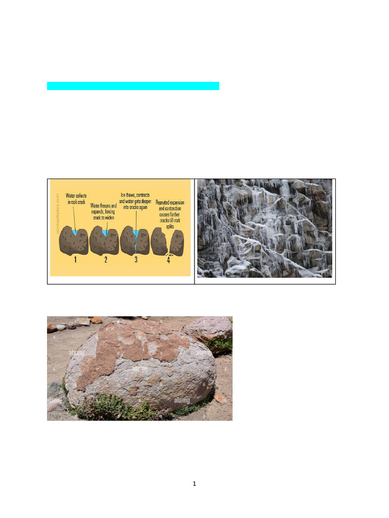 Lecture 2.WEATHERING AND ROCK DENUDATION | PDF | Weathering | Landslide