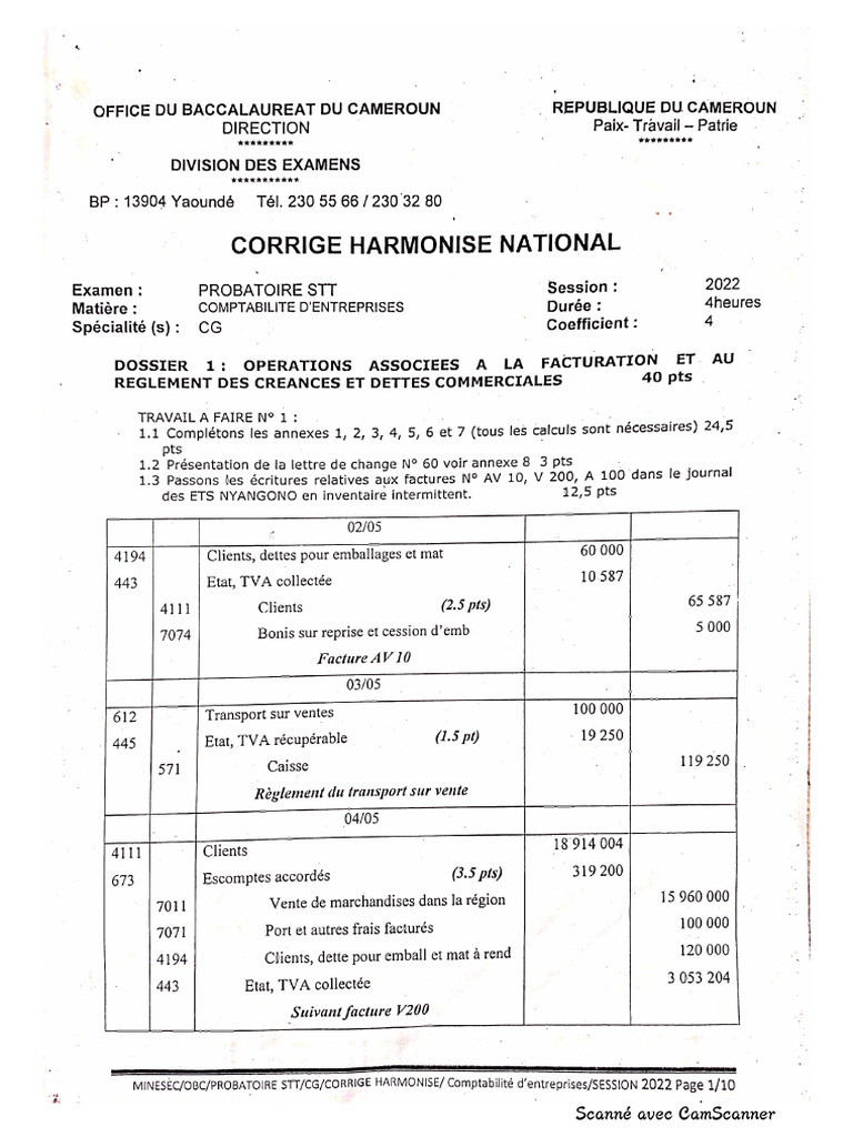 Corrigé CE Prob CG 2022 | PDF