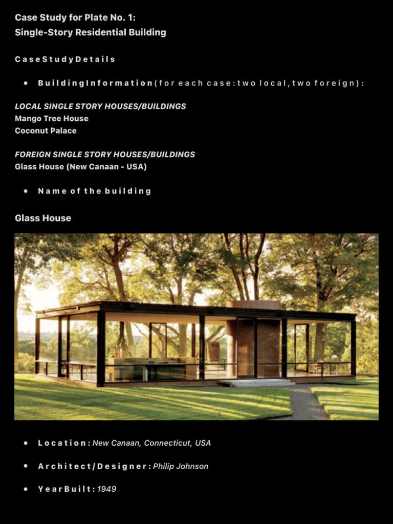 Case Study for Plate No. 1 | PDF | Building Engineering | Architectural ...