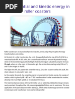 Physics of Roller Coasters | PDF | Potential Energy | Friction