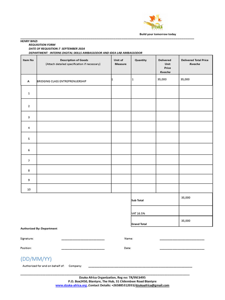 7 September 2024 Henry Binzi | PDF
