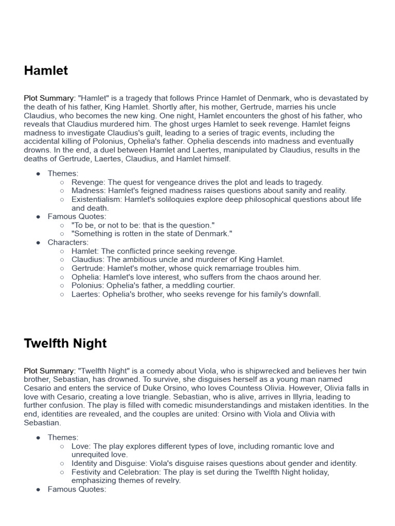 inglese 2 | PDF | Othello | Macbeth