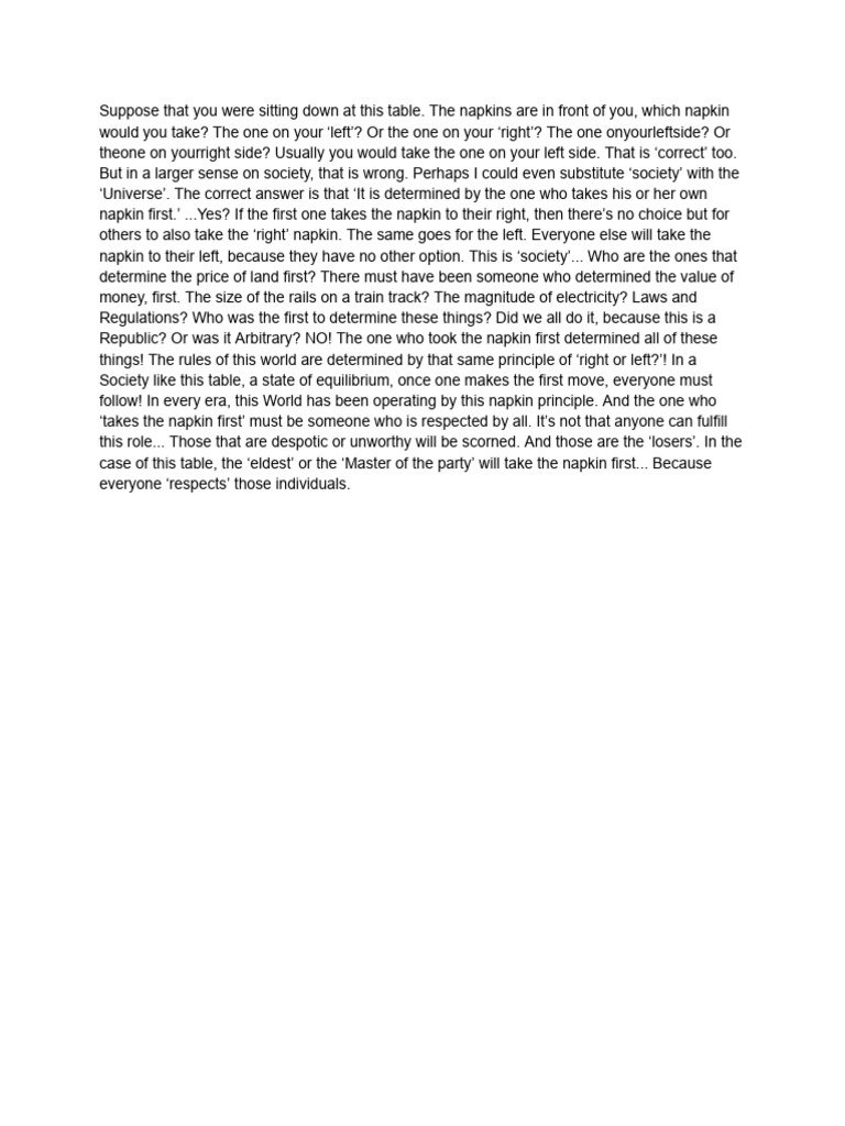 Freaky Valentine's Lovely Napkin Monologue | PDF