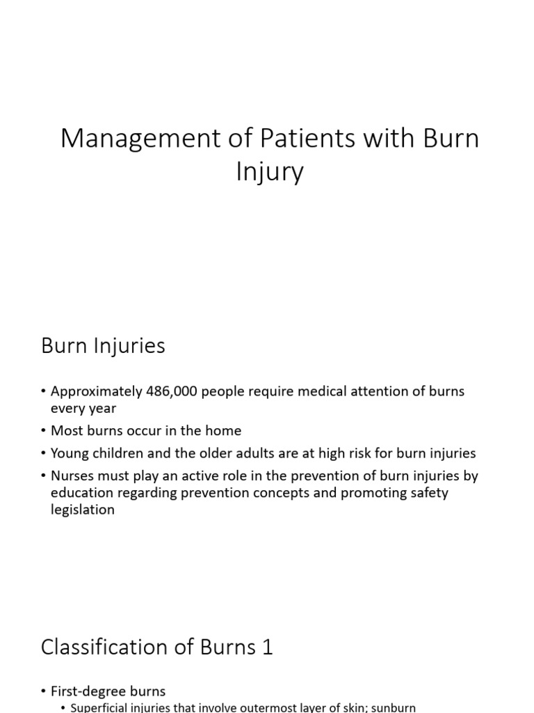 7-Management of Patient With Burn | PDF | Burn | Wound