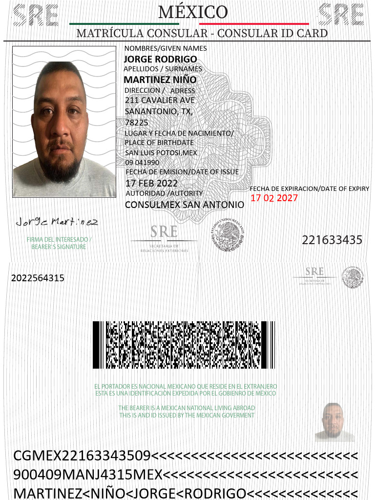 Matricula Consular | PDF