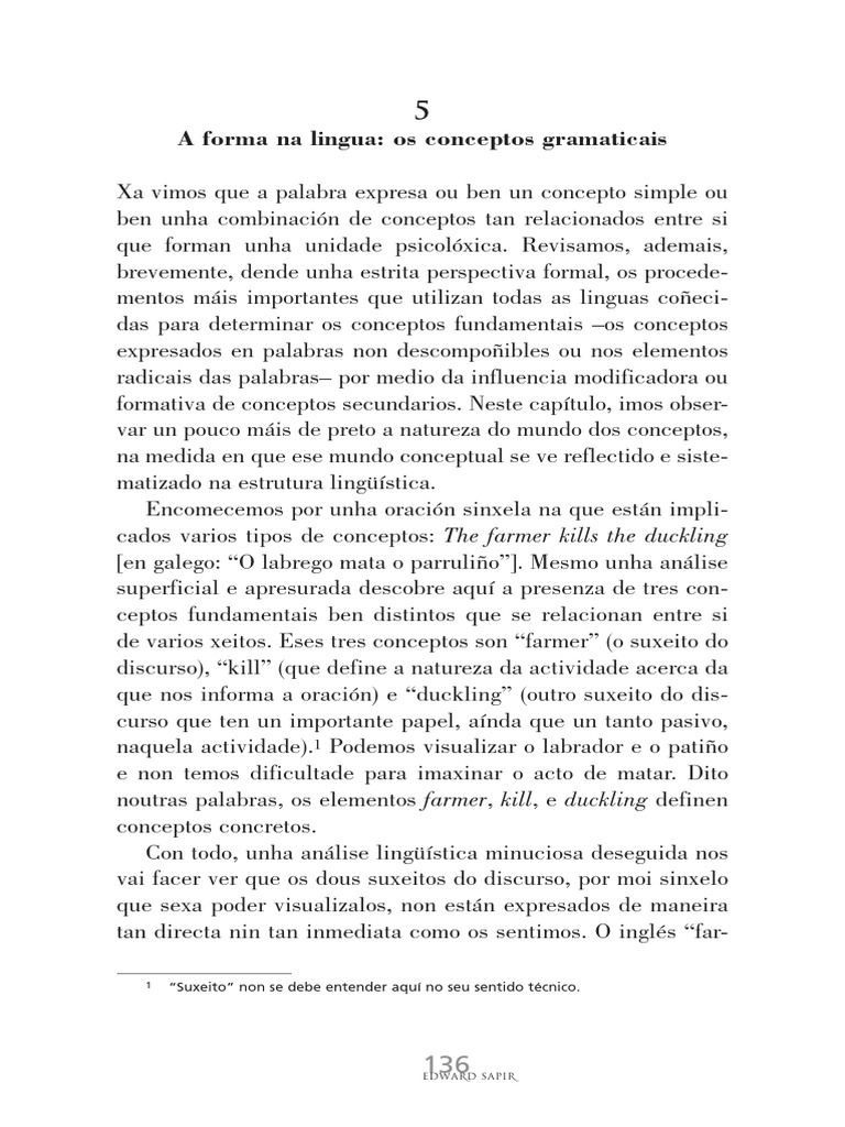 Capítulo 5 de Sapir - Edward (1921) - A - Linguaxe - Introducion - o ...