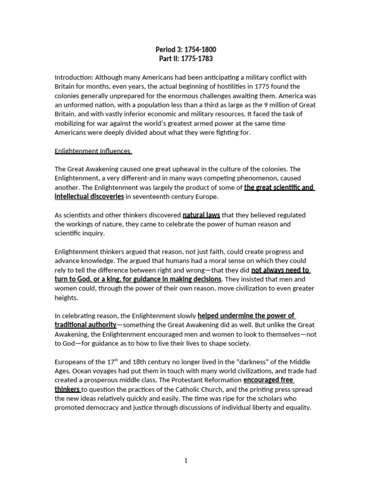 Enlightenment and the American Revolution | PDF | George Washington ...