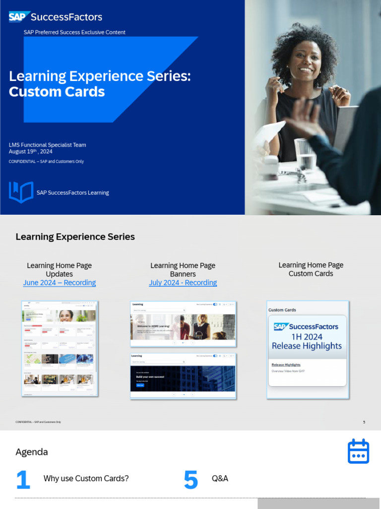 Custom Cards in SAP SuccessFactors Learning | PDF | Html Element ...