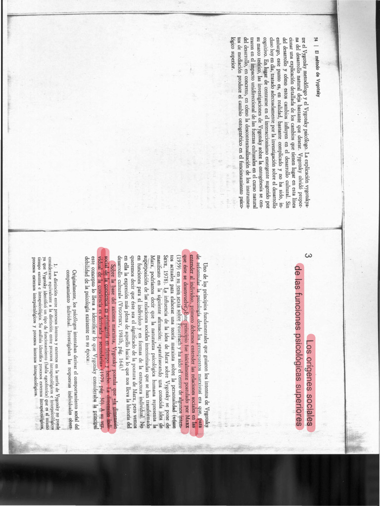 Cap3 Origenes Sociales de Las Funciones Psicologicas Superiores | PDF