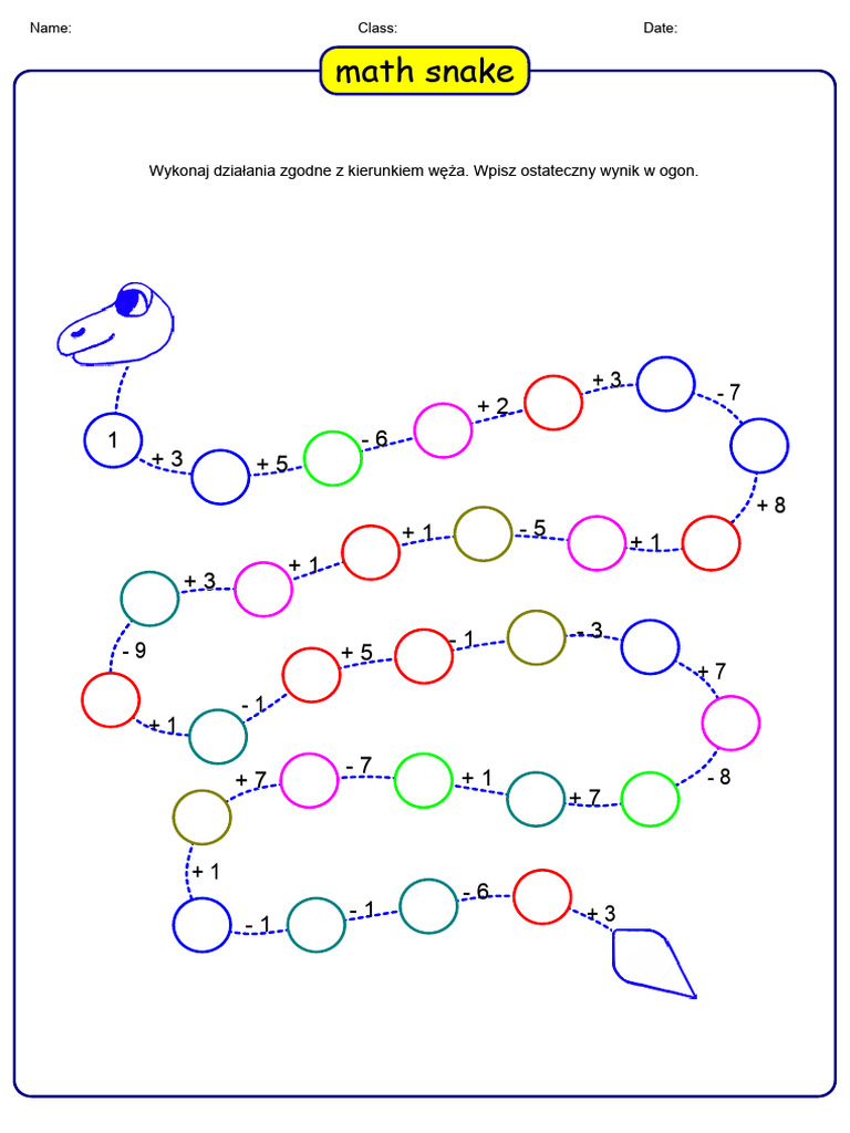 Math Snake (1) | PDF