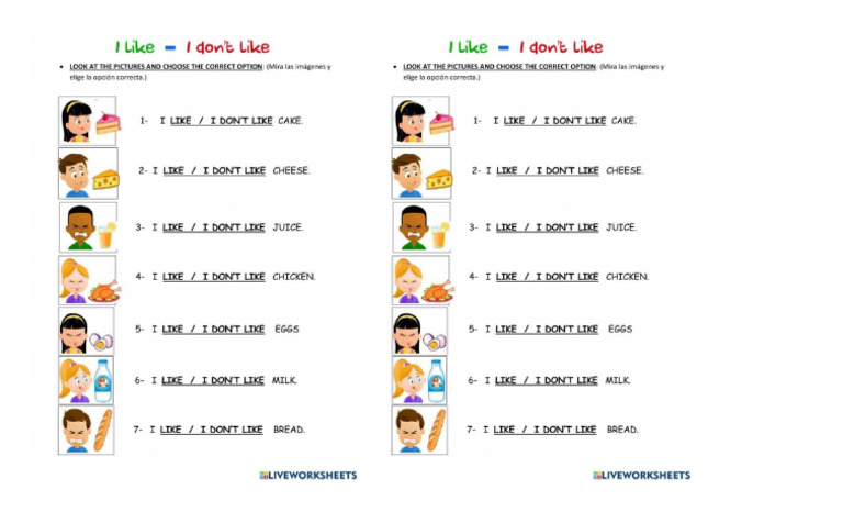 Worksheet_2do_Like_1 | PDF