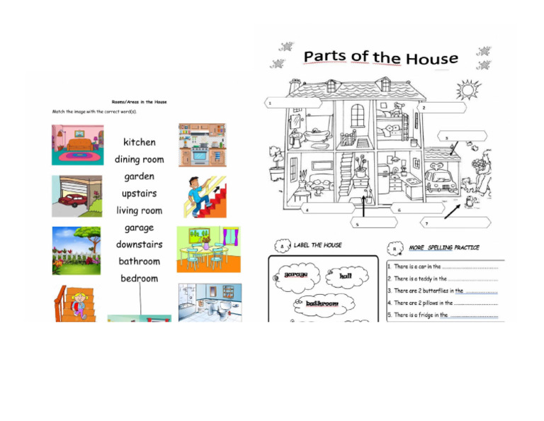 Parts of The House 2do Grado 1 | PDF