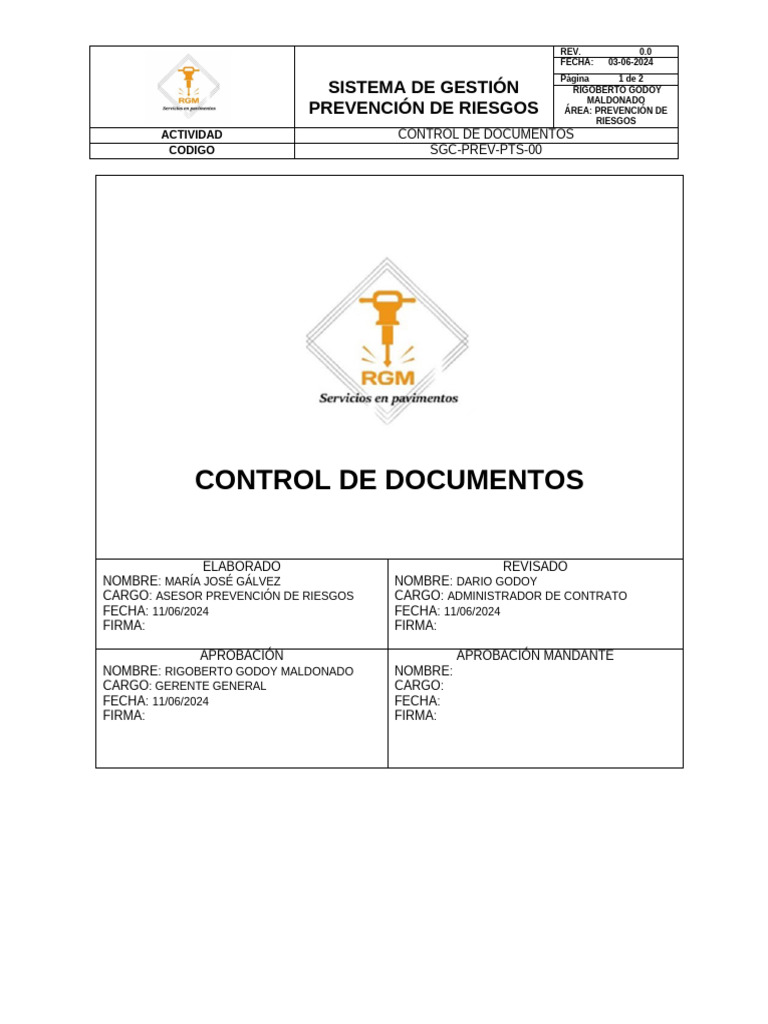Control de Documentos | PDF