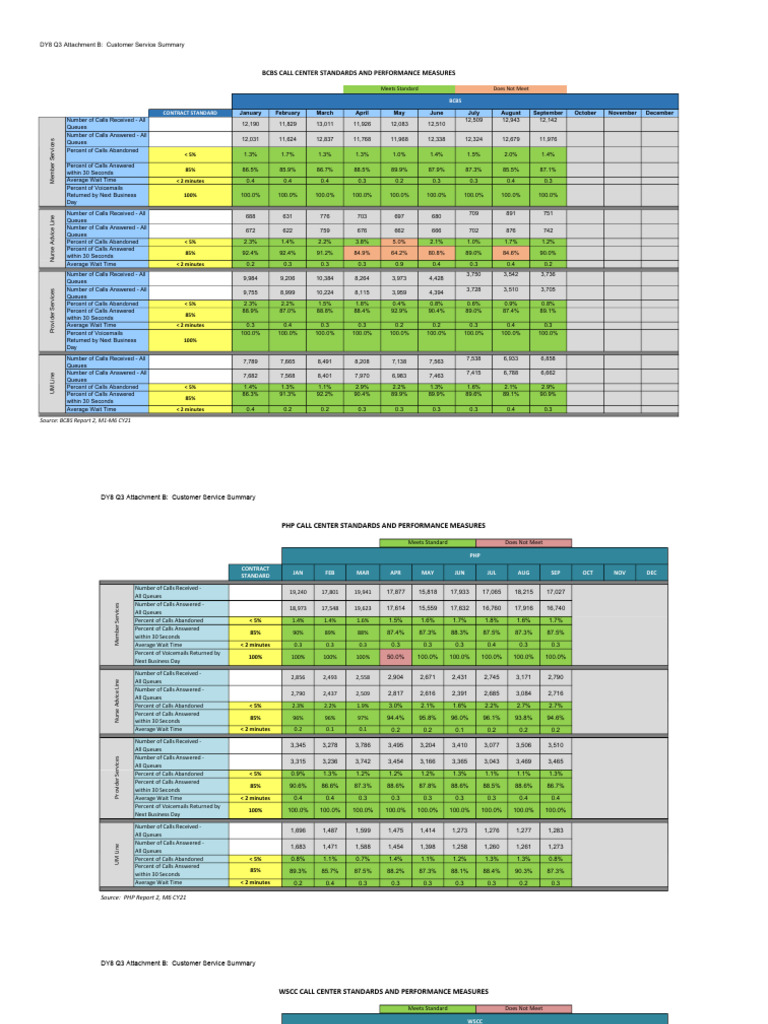 Call Center Performance Overview | PDF