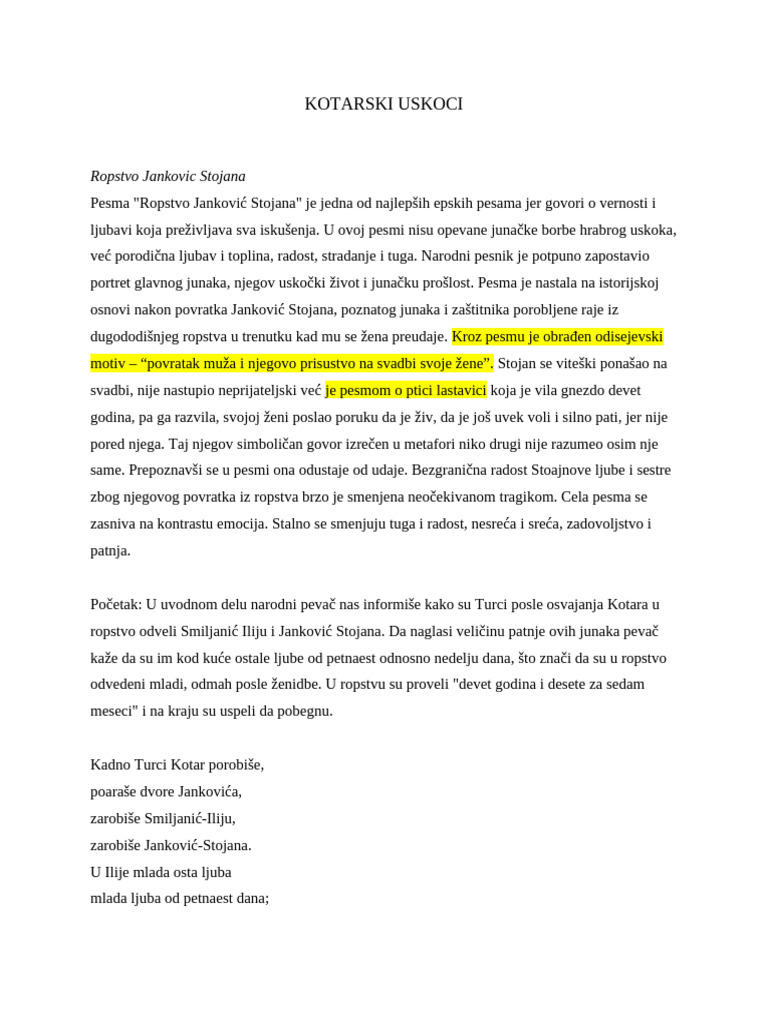 KOTARSKI USKOCI | PDF