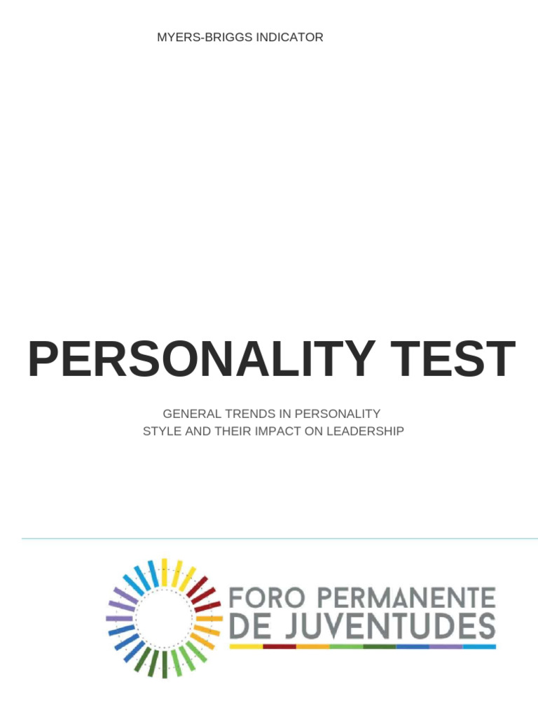 Indicator - Personality Test | PDF | Cognitive Science | Behavioural ...