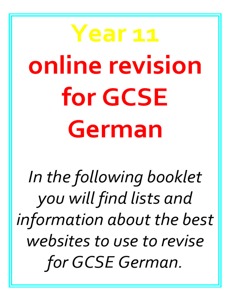 Online Revision For Gcse | PDF | Pedagogy | Cognition