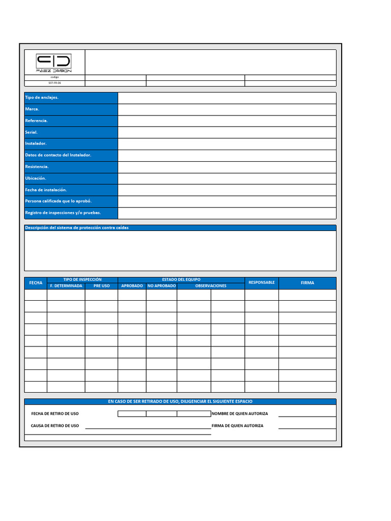 Formato de Sistemas de Acceso | PDF