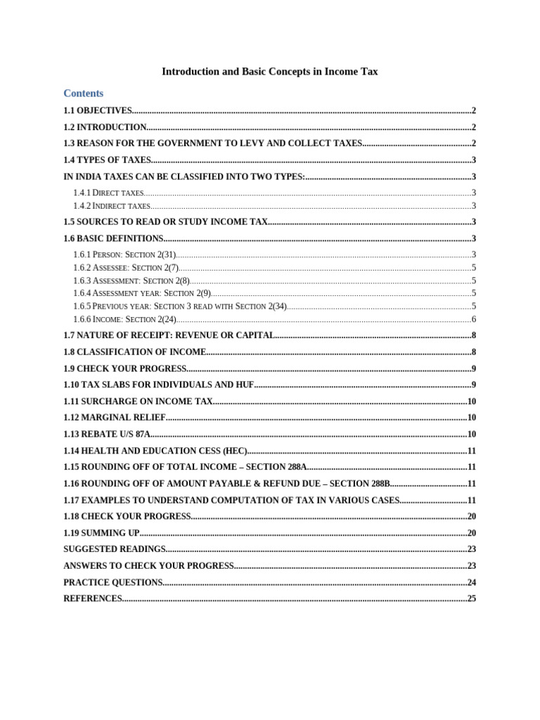 Tax Basic (1) | PDF | Cost Of Living | Taxes